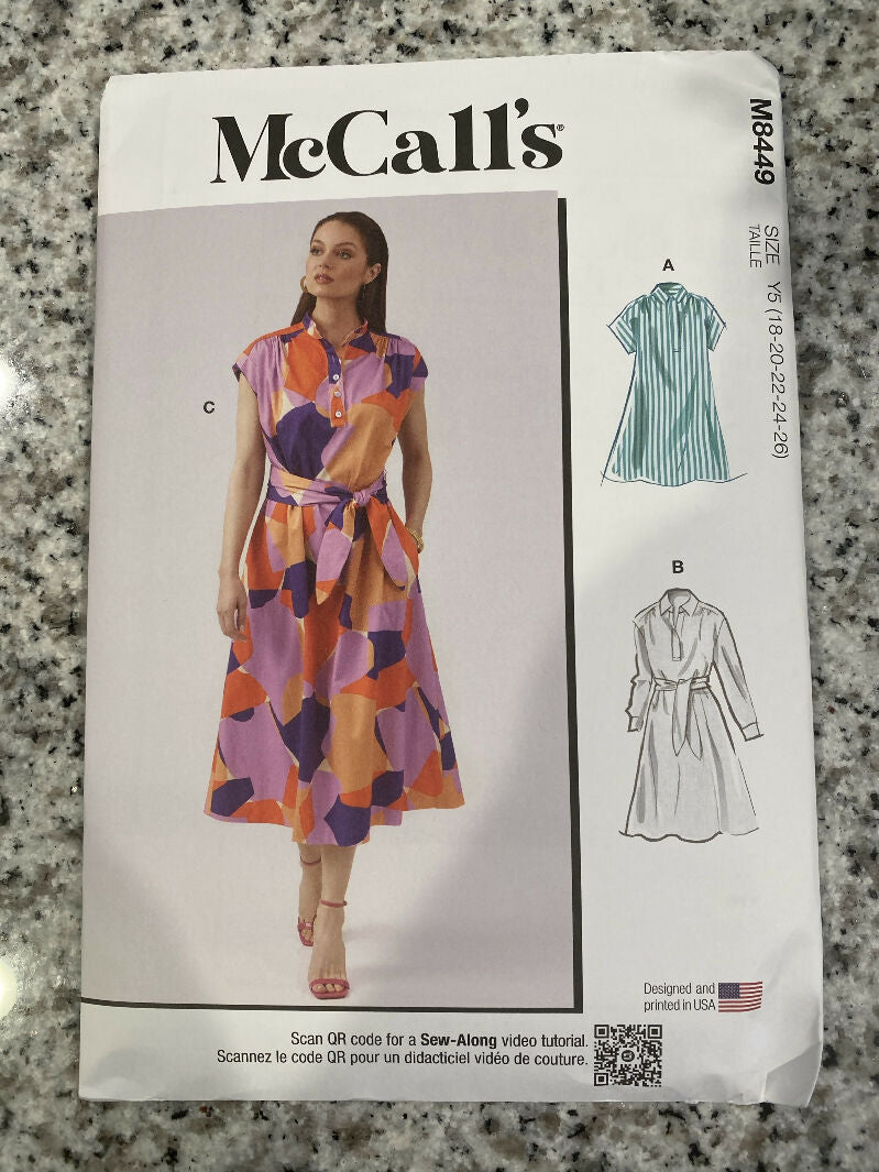 McCalls 8449 - Sizes 18-26 - Uncut – Destashify