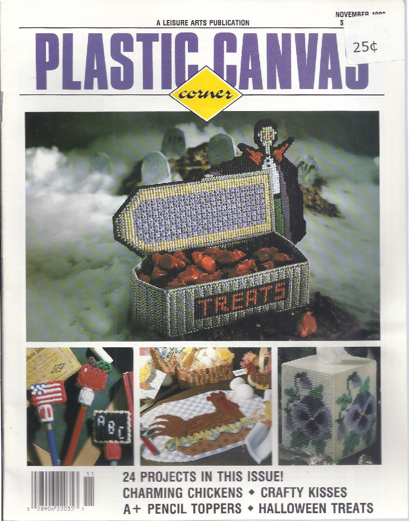 Plastic Canvas Corner Magazine, November 1992, 24 Projects – Destashify