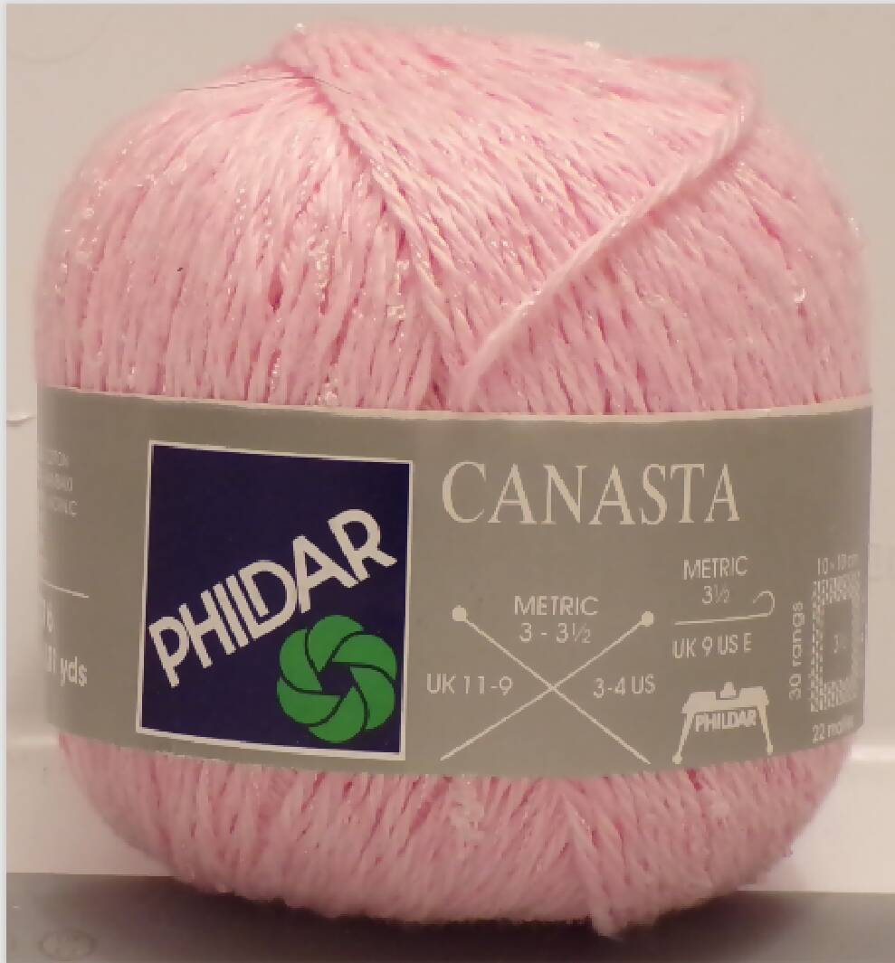 Phildar 'Canasta 164', Pink; Cotton, Acrylic, Polyester; Vintage; Lot – Destashify