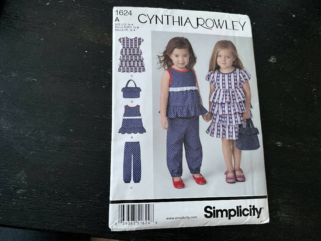 Simplicity 1624 - Cynthia Rowley Child’s Pattern Set, unopened, US Siz – Destashify