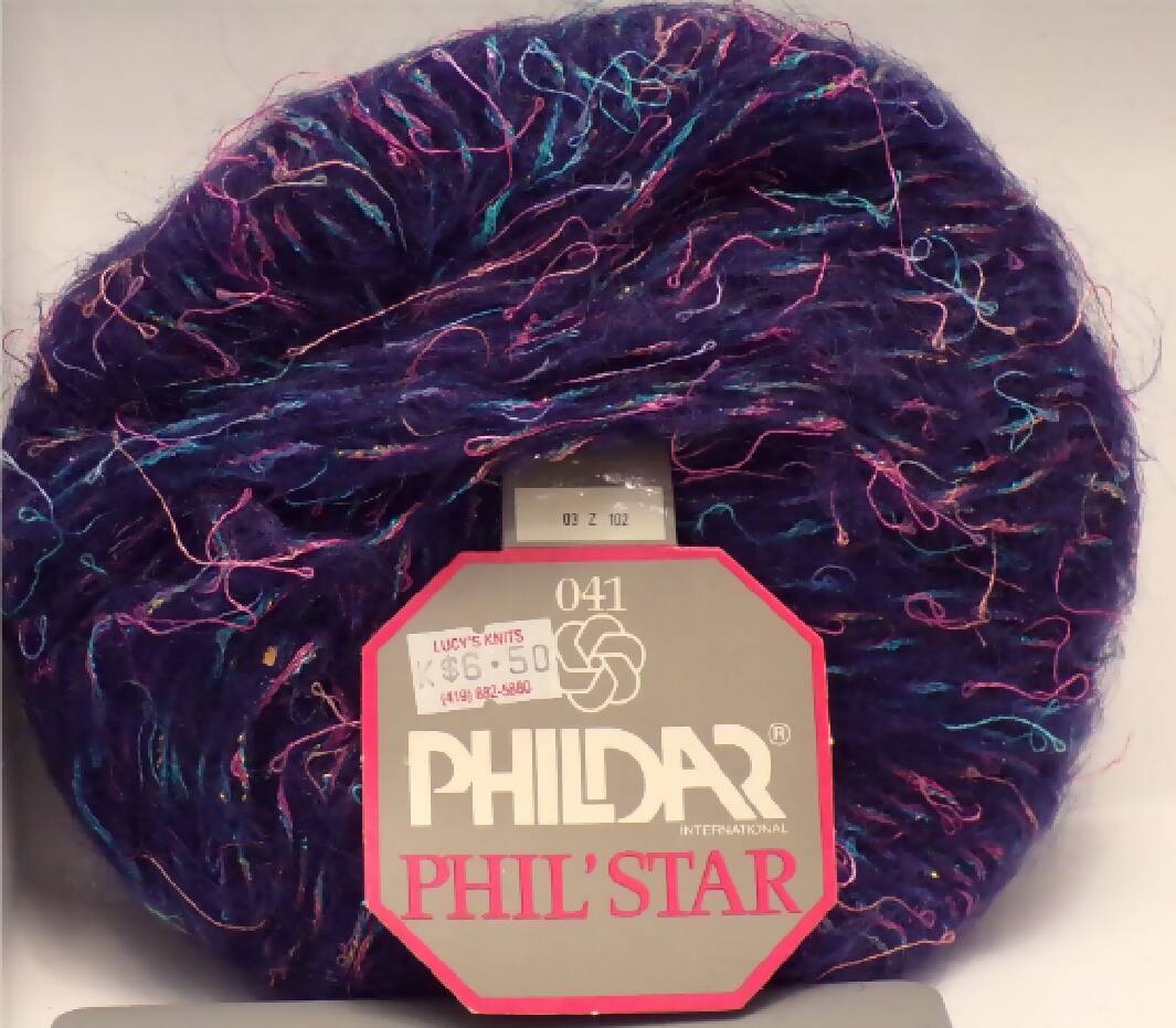 Phildar 'Phil'Star 041', Blue; Mohair Mix; Lot of 4 full plus partials – Destashify