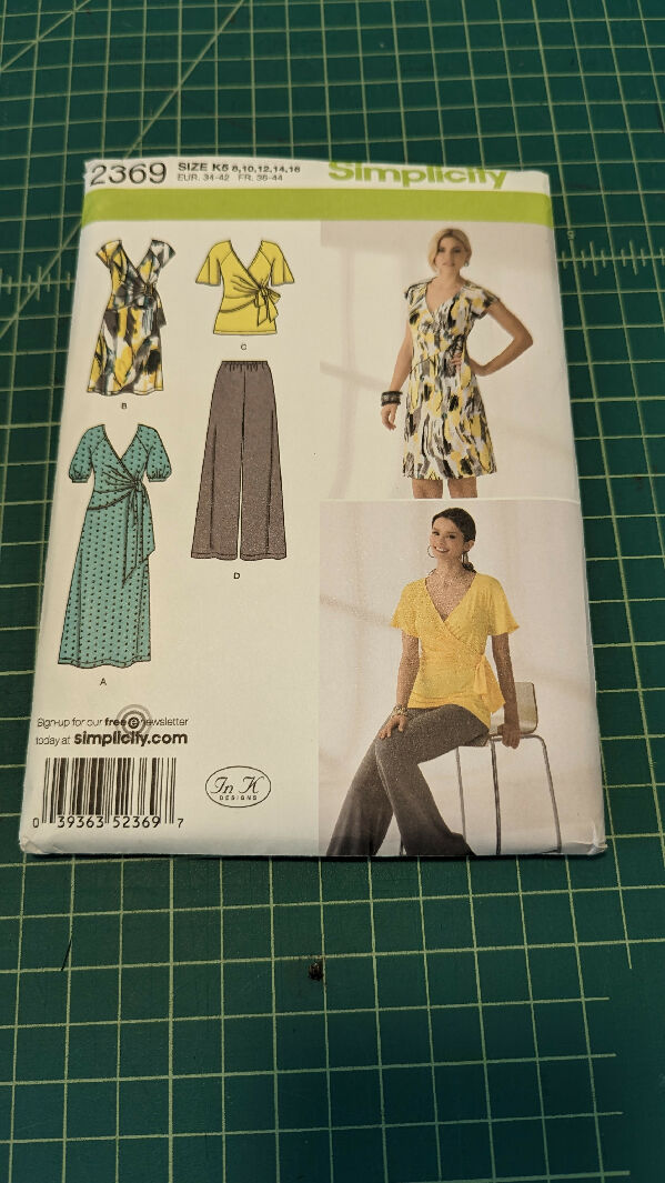 Simplicity 2369 Knit Dress, Tunic & Pants Sewing Pattern Sizes 8-16 ...
