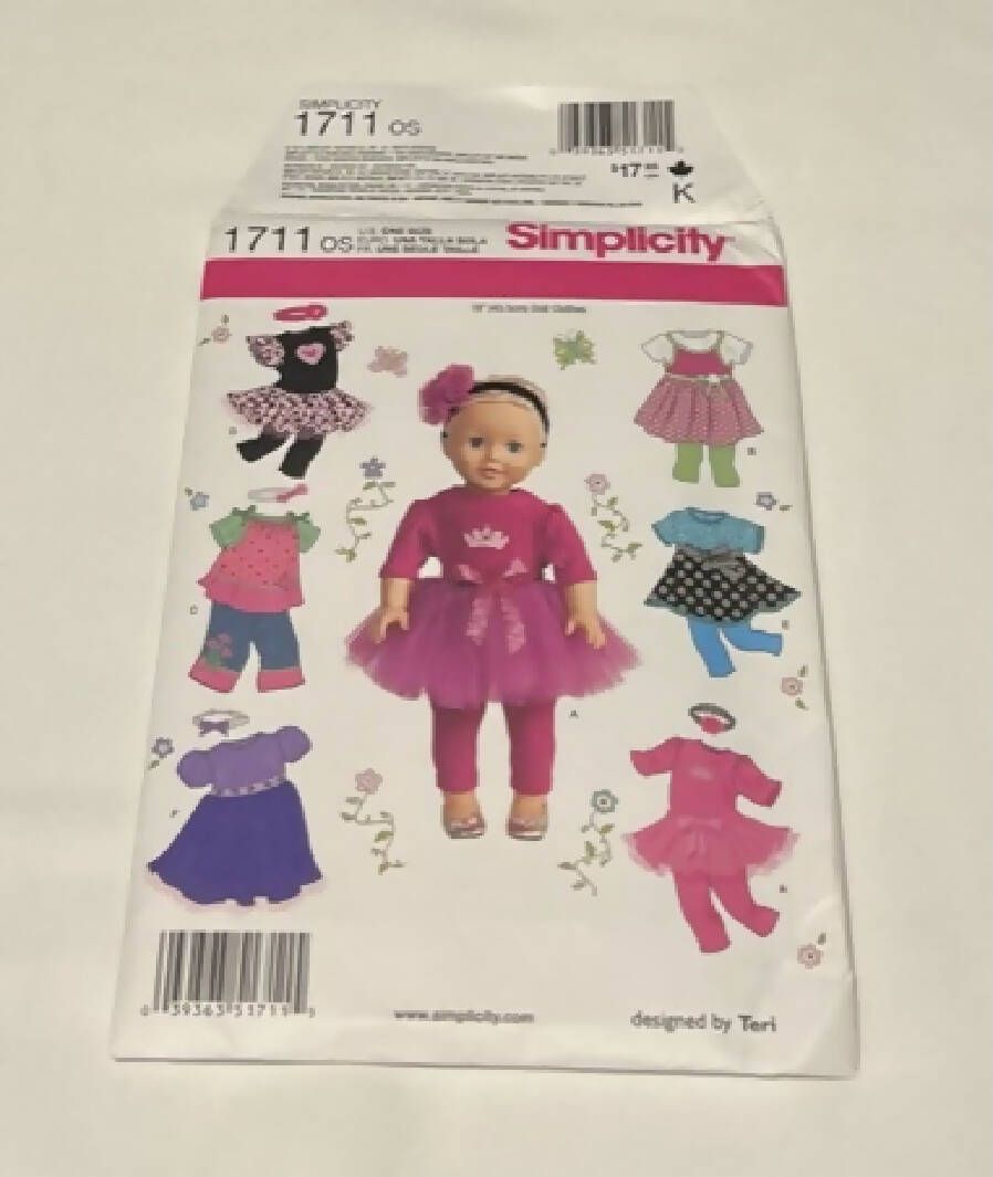 Simplicity 18" Doll Clothes Pattern – Destashify