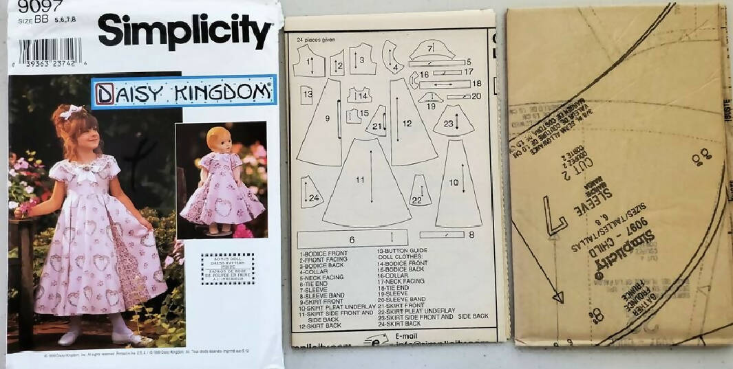 Simplicity Daisy Kingdom Girls Pattern 9097 – Destashify