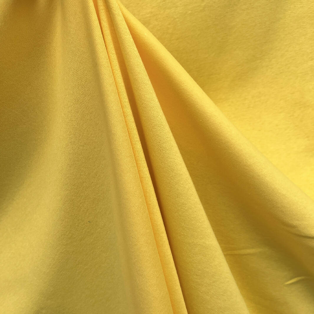 Bright Yellow Cotton Mini Rib Knit -Yardage – Destashify